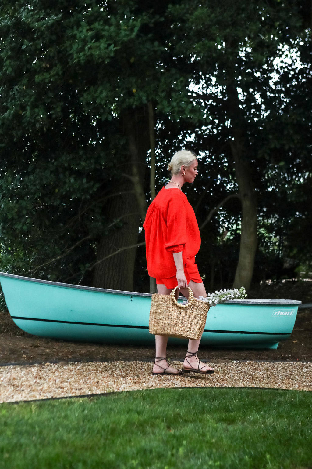 The Ann Top- Red – Dawson the Label